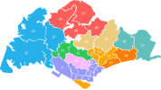 District Code and District Map of Singapore with Postal Codes as reference