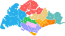 District Code and District Map of Singapore with Postal Codes as reference