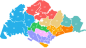 District Code and District Map of Singapore with Postal Codes as reference